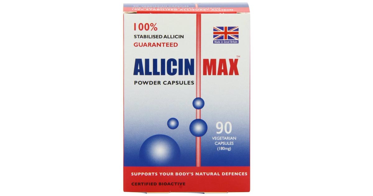 Allicin Max 90 Veg Caps - The Health Workshop | Ashby De La Zouch