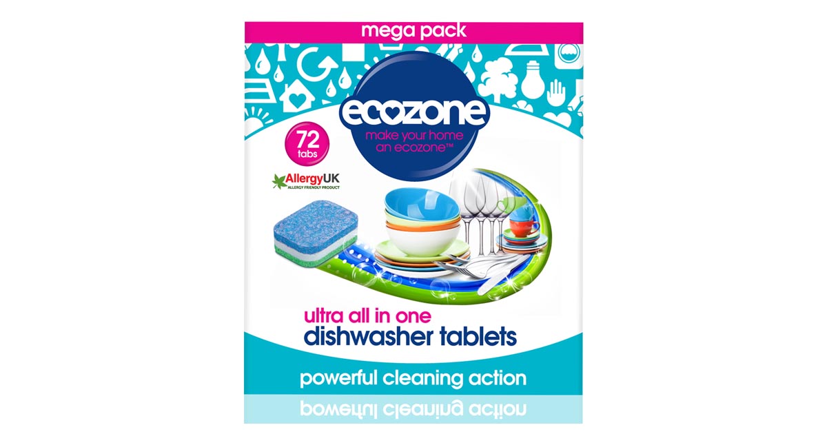 Ecozone Dishwasher Ultra All In One tablets 72 - The Health Workshop ...