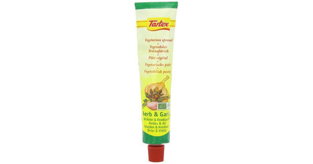 Tartex Herbs and Garlic Tube 200g - The Health Workshop | Ashby De La Zouch
